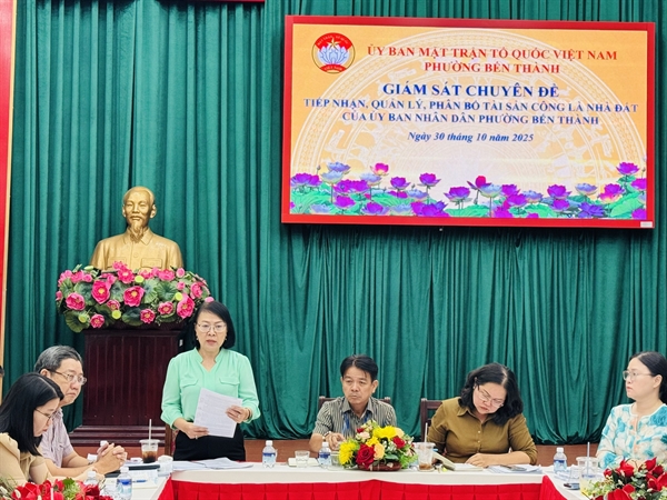 Phường Bến Thành: Giám sát công tác tiếp nhận, quản lý và sử dụng tài ...